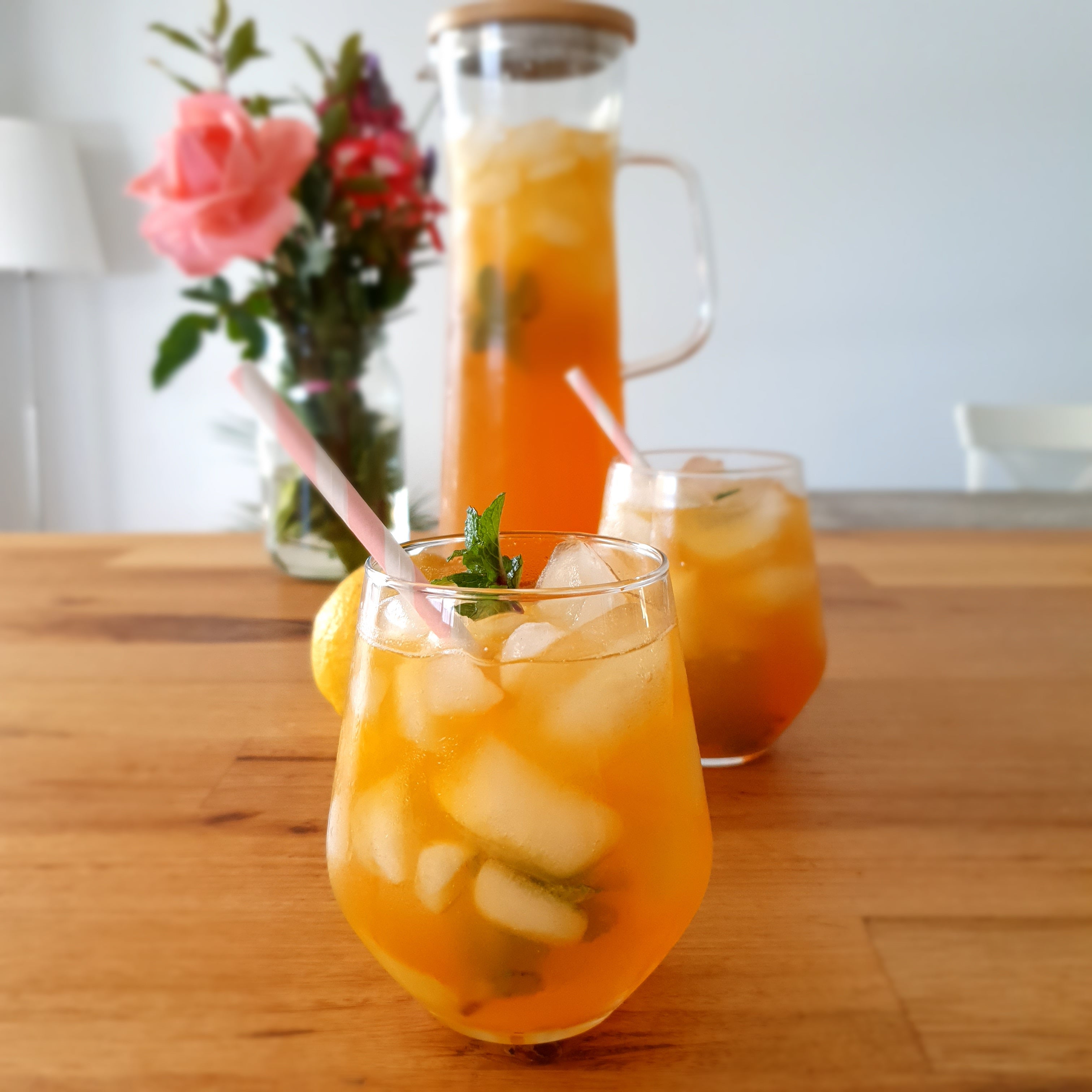 Lemon, Honey & Mint Iced Tea – Nectar Honey